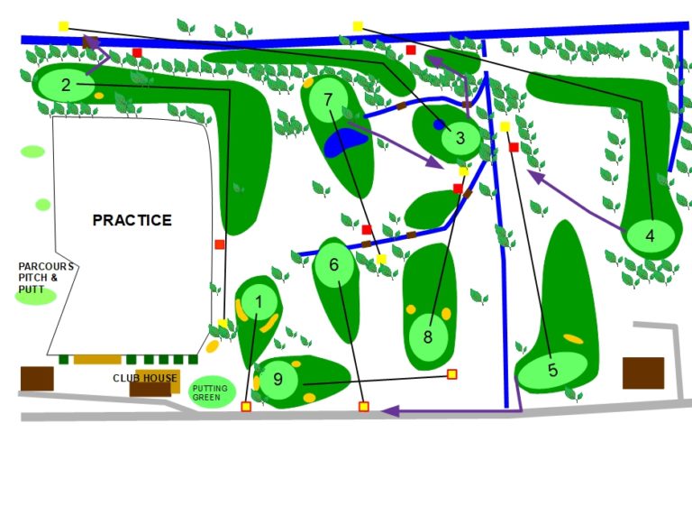 golf 9 trous Parcours - Golf Le Grand-Bornand practice